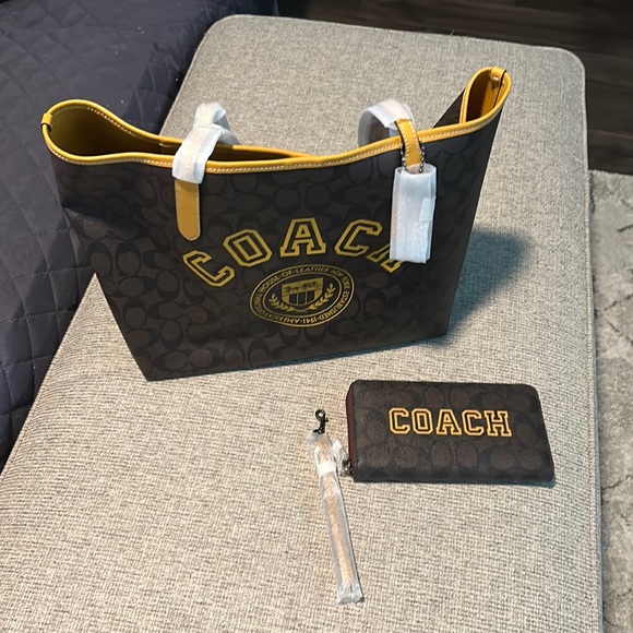 Coach | Bags | Coach Varsity Signature City Tote | Poshmark